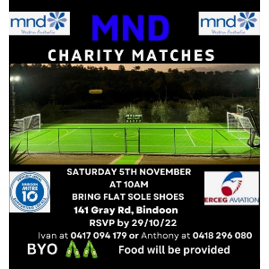 MNDAWA - MND Charity Matches